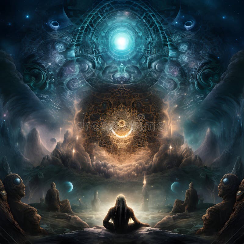 Magical Thinking and Psychology. Drawing. Stock Illustration ...