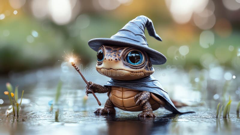 The Magical Tortoise stock illustration. Illustration of shiny - 335607423