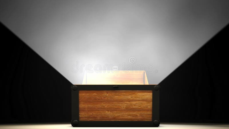 Magical Treasure Box Opening. Stock Footage - Video of wooden, matte ...