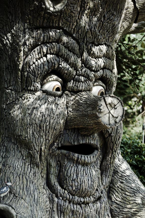 Magical tree stock image. Image of childhood, bark, nose - 15323361