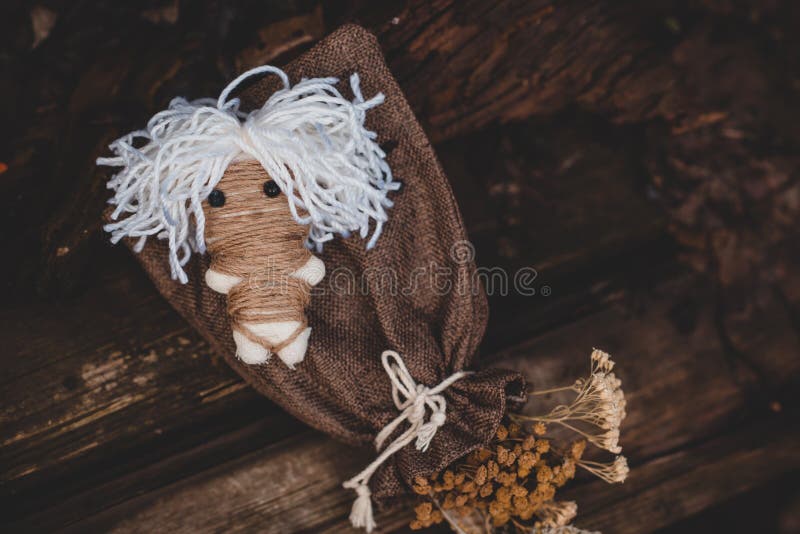 Magical Voodoo Doll, Esoteric and Magic Concept Stock Photo - Image of ...