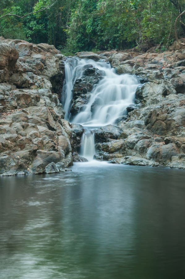 Magical waterfall stock image. Image of fresh, nature - 45940385