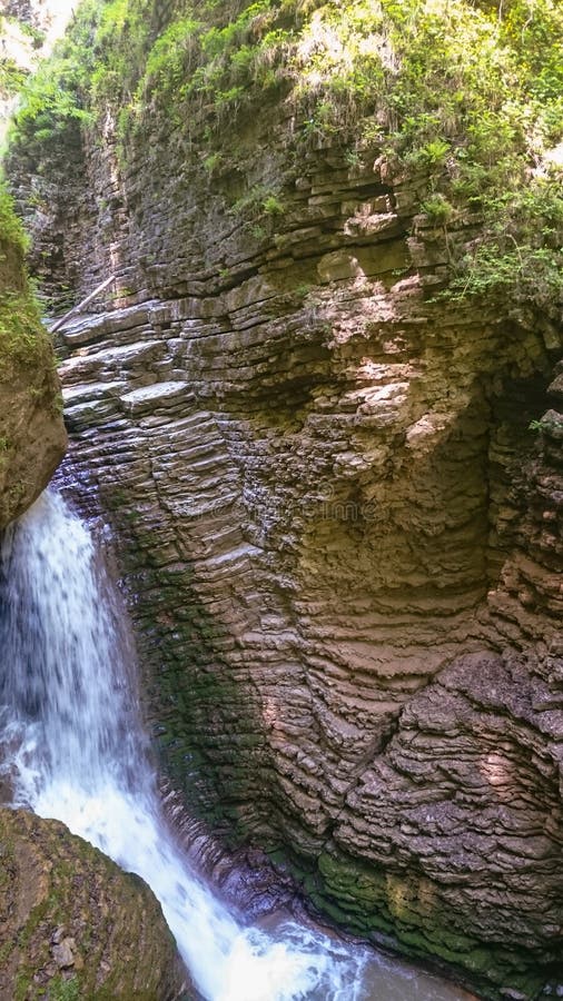 Magical Waterfalls in the Mountains of Georgia Stock Image - Image of ...