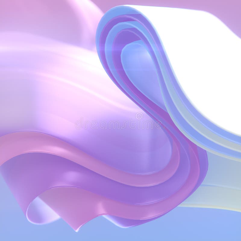 Magical Waves of Neon Color Gradient Fabric Stripes in the Wind ...