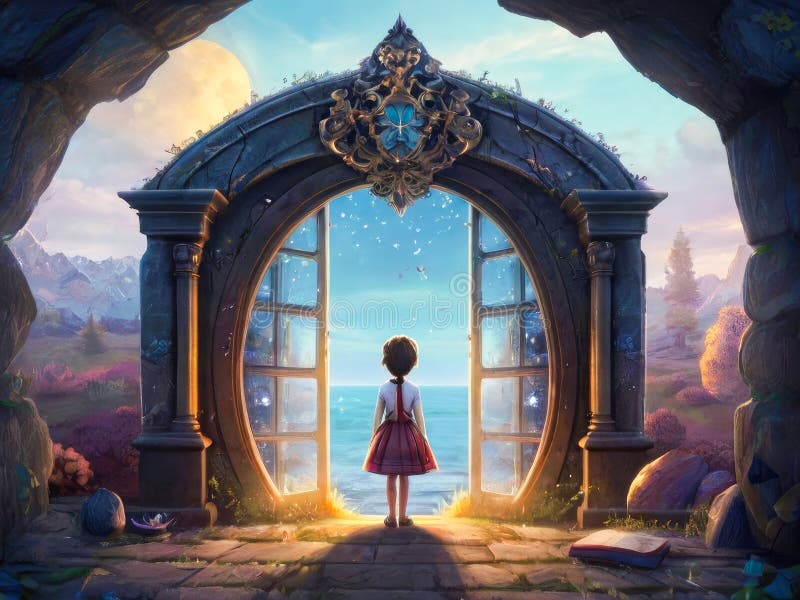 Magical Whimsical World with Mysterious Atmosphere. Colorful ...