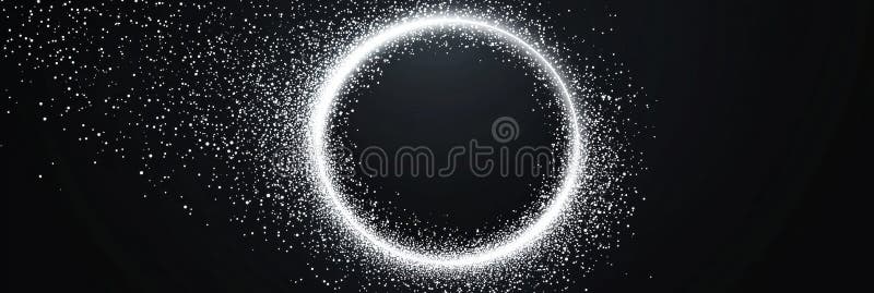 A Magical White Spark Effect in a Circular Light Pattern, Complemented ...