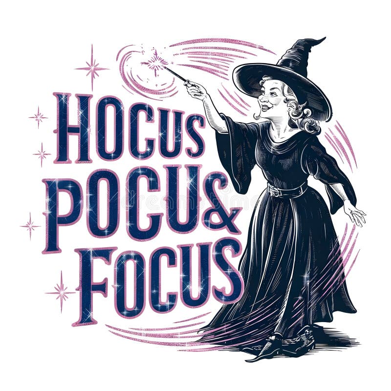 A Magical Witch Casting a Spell with Glowing Energy Surrounded by ...