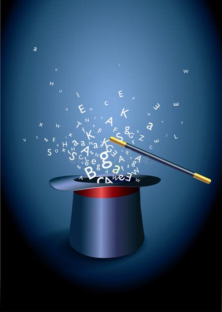 Magical words stock vector. Illustration of flying, magical - 12701154