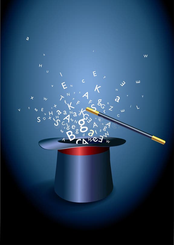 Magical words stock vector. Illustration of flying, magical - 12701154