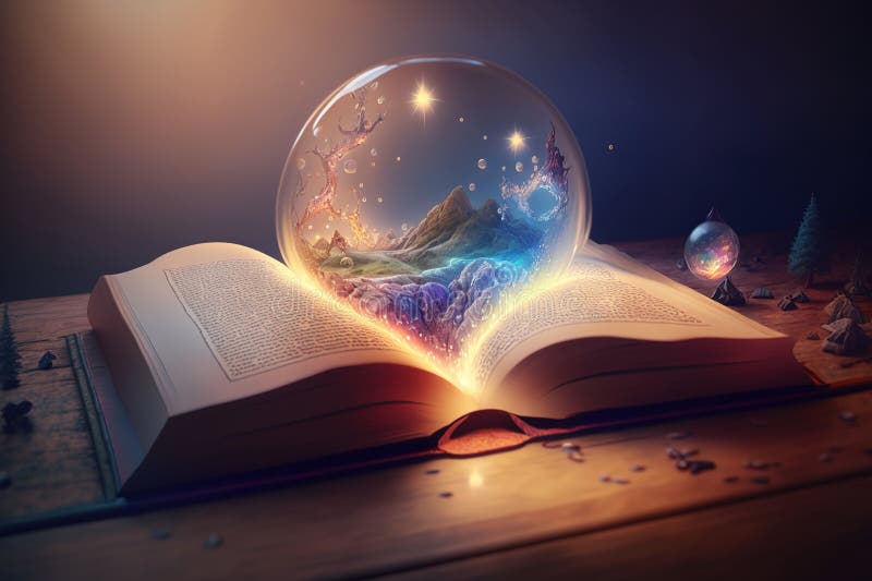 The Magical World of Books. Reading Concept Stock Illustration ... The Magical World of Books. Reading Concept Stock Illustration ...