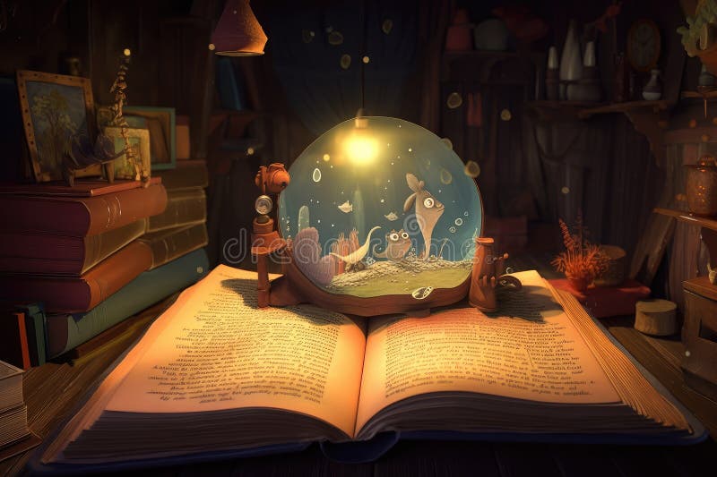 Magically-animated Book, with Characters and Plot Coming To Life before ...