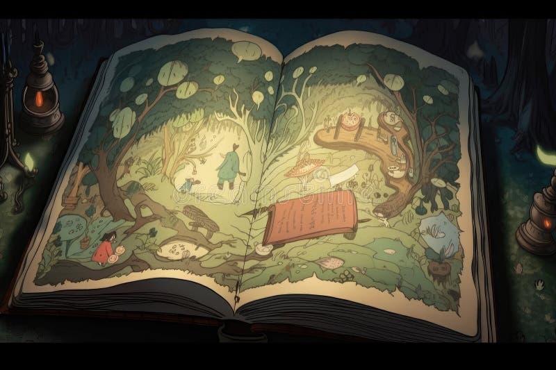 Magically-animated Book, with Characters and Plot Coming To Life before ...