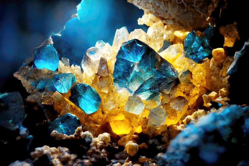 Crystals stock illustration. Illustration of reflection - 269860932