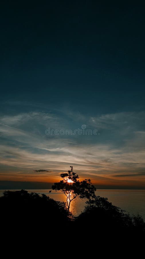 Magichour Skyline Sunset Beach Peace Stock Image - Image of magichour ...