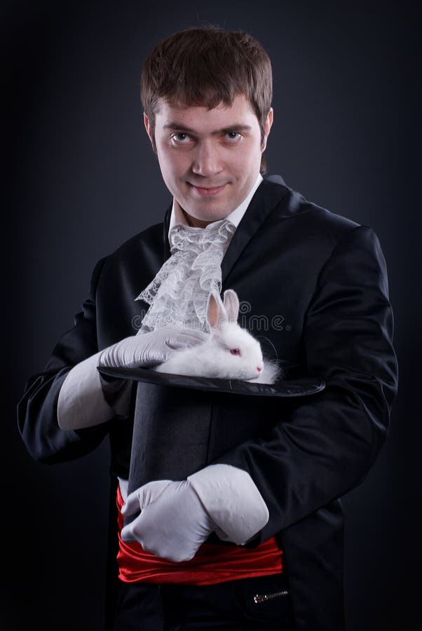 Magician stock photo. Image of studio, illusion, entertainmant - 19515318