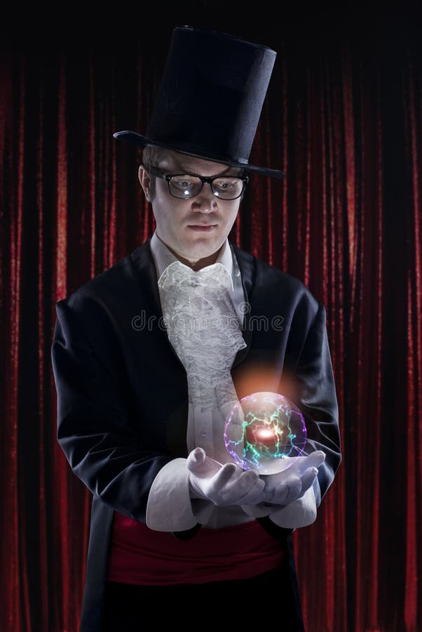 Magician stock image. Image of caucasian, black, sorcery - 19515423