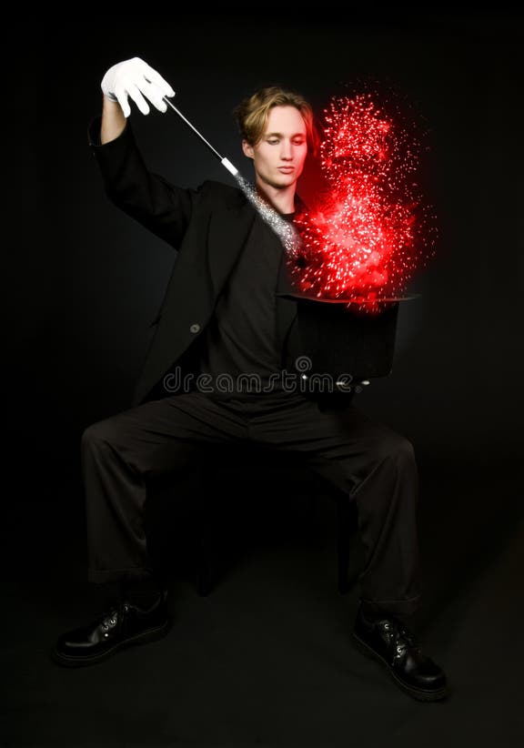 Magician stock photo. Image of performance, bizarre, caucasian - 7127978