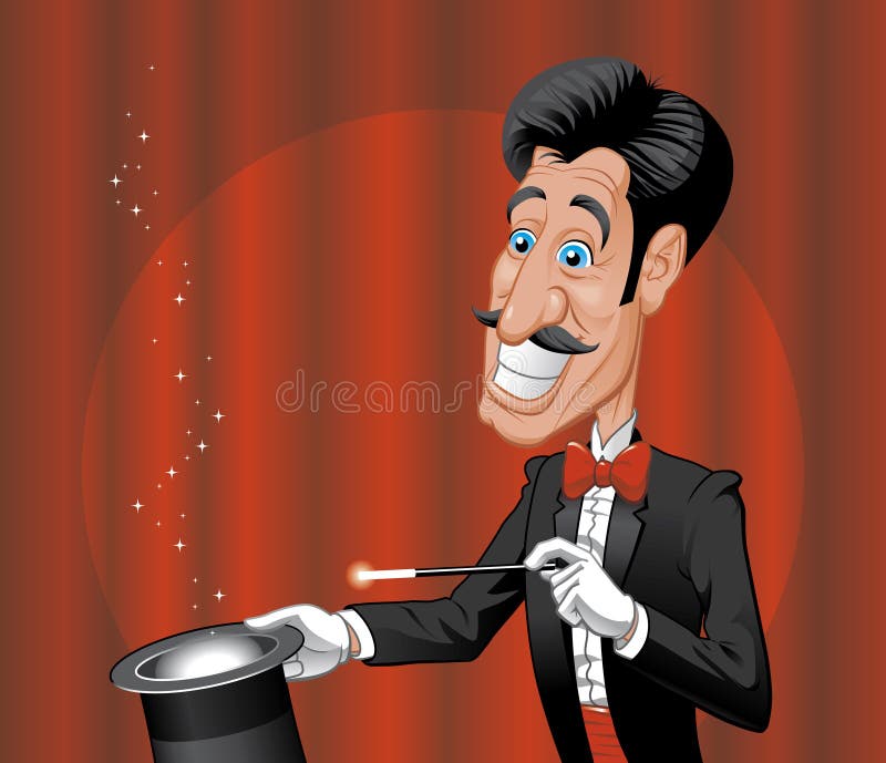 Magician stock vector. Illustration of vector, magician - 8039417