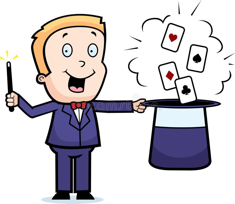 Magician Boy stock vector. Illustration of perform, smiling - 9434920