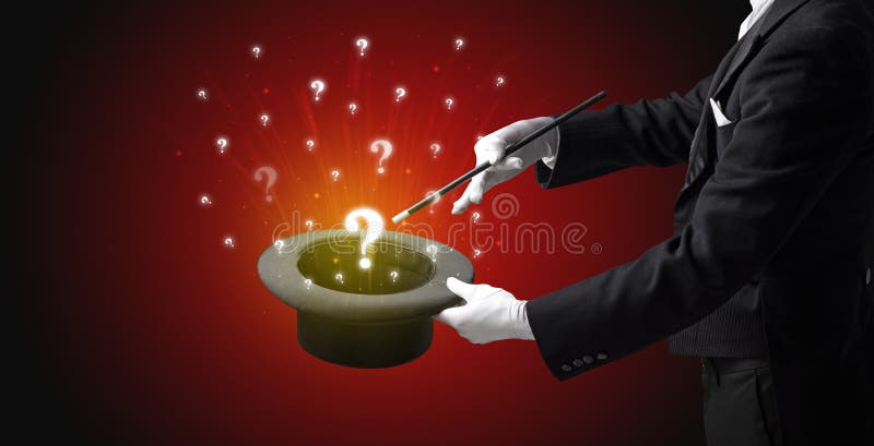 Magician Conjure Question Signs Stock Illustrations – 4 Magician ...