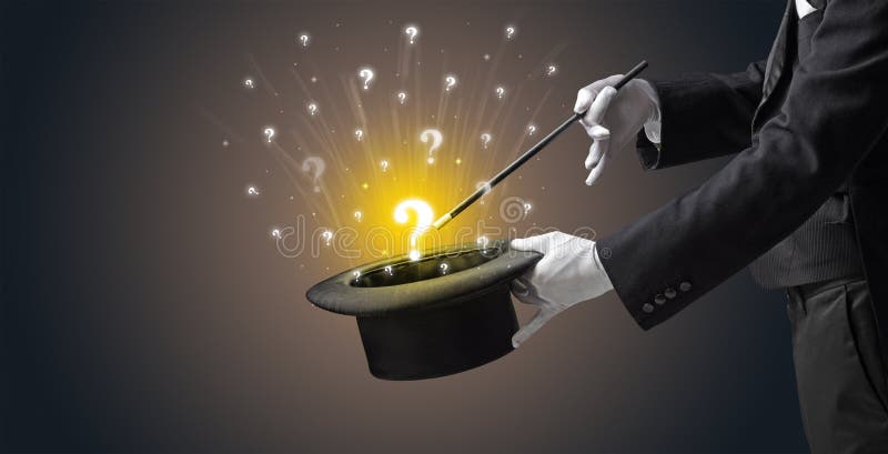 Magician Conjure Question Signs Stock Illustrations – 4 Magician ...