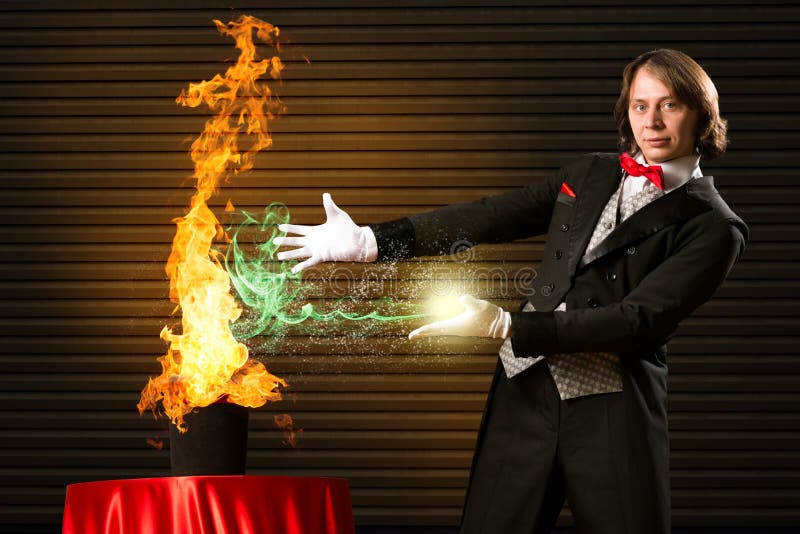 Magician stock image. Image of magic, firework, anticipate - 31527517