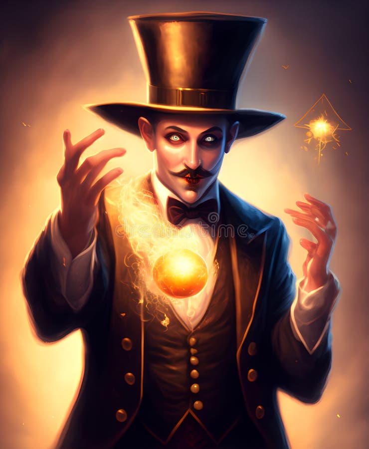 Magician, Generative AI Illustration Stock Illustration - Illustration ...