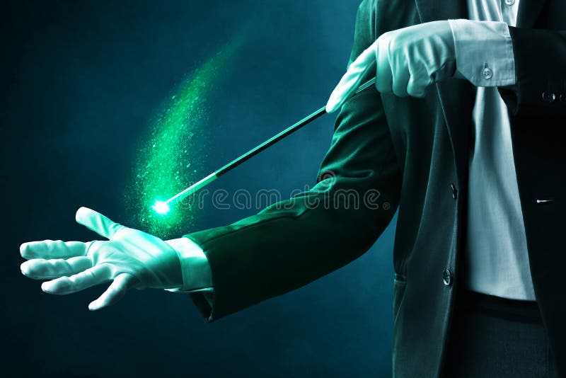 Magician Hands Showing Magic Trick Stock Image - Image of magician ...