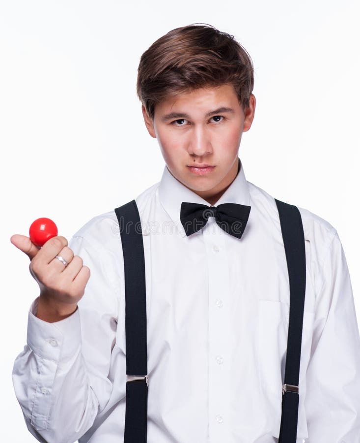 Magician with Fly Ball, Juggler Man, Funny Person, Black Magic ...