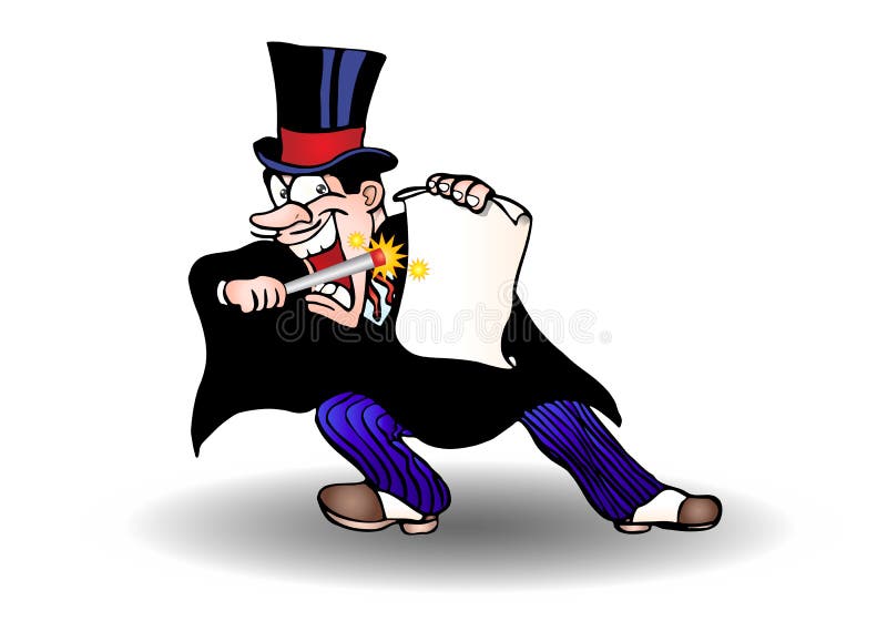 Magician illustration stock illustration. Illustration of trick - 17252557