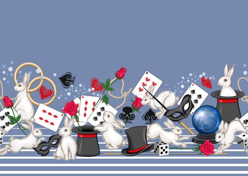 Magician Items Seamless Pattern, Background. Stock Vector ... Magician Items Seamless Pattern, Background. Stock Vector ...