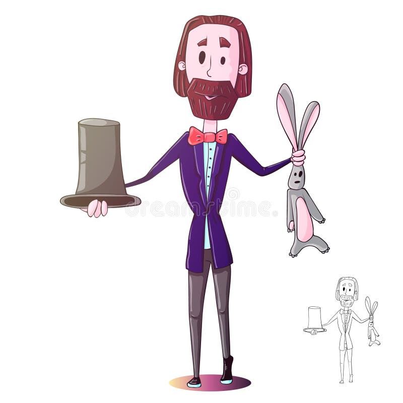Man Holding Rabbit Stock Illustrations – 516 Man Holding Rabbit Stock ...