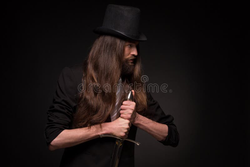 Man Stage Sword Trick Stock Photos - Free & Royalty-Free Stock Photos ...