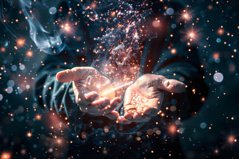 Magician Performs Spellbinding Tricks on Stage, Captivating Audience ...