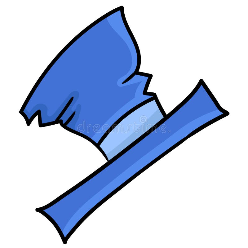 Magician`s Blue Hat. Doodle Icon Image Stock Vector - Illustration of ...