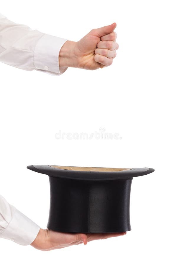 Magicians Hands Demonstrating Magic Trick Stock Image - Image of ...