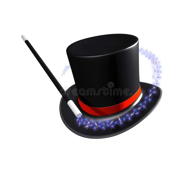 Magicians hat stock illustration. Illustration of theatre - 511926