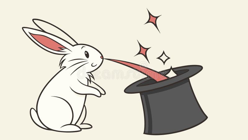 Magician S Hat with a Rabbit, Classic Magic Trick, Vector Design ...