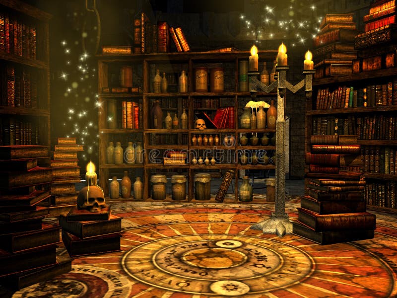 Magician s place stock illustration. Illustration of instrument - 48313272