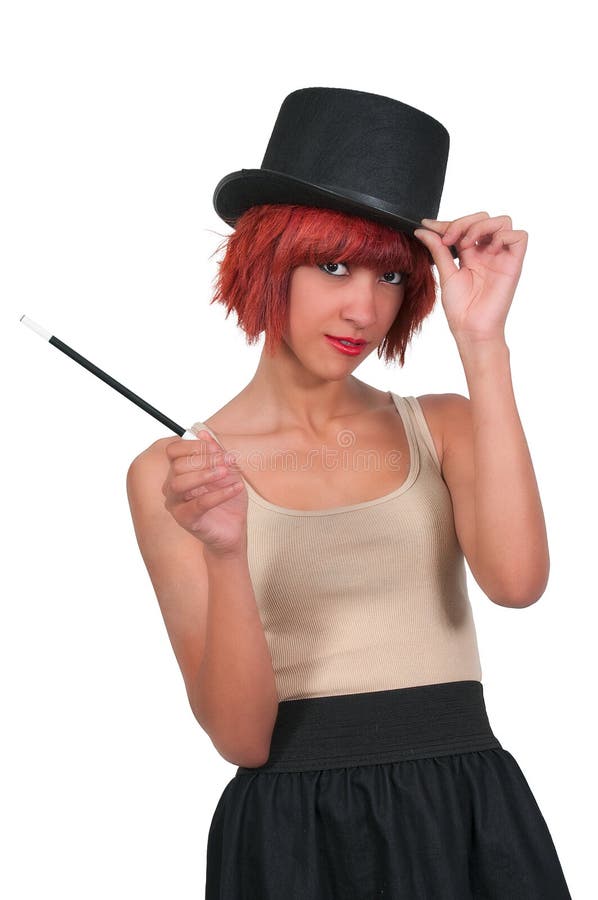 Magicienne de femme image stock. Image du sourire, magicien - 34665185