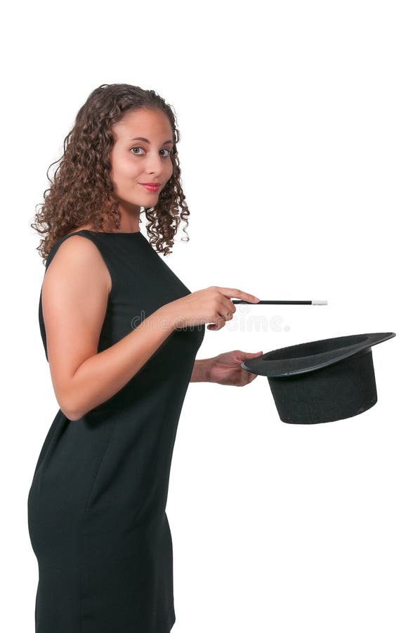 Magicienne de femme photo stock. Image du jeune, dame - 46901206