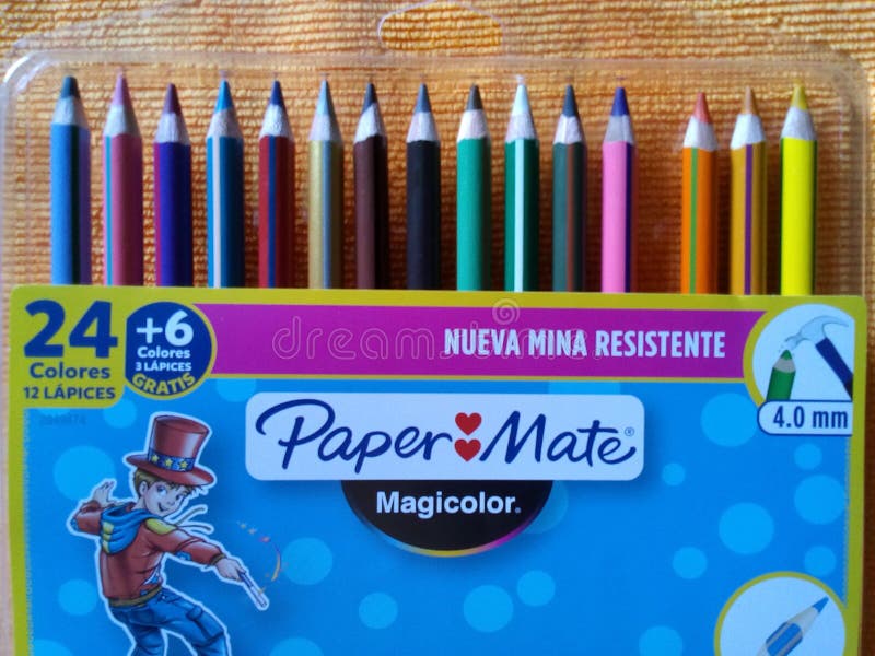 Magicolor Paper Mate Colors. Editorial Photography - Image of magicolor ...