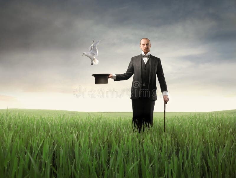 Magier stockfoto. Bild von magie, unterhaltung, elegant - 13019392