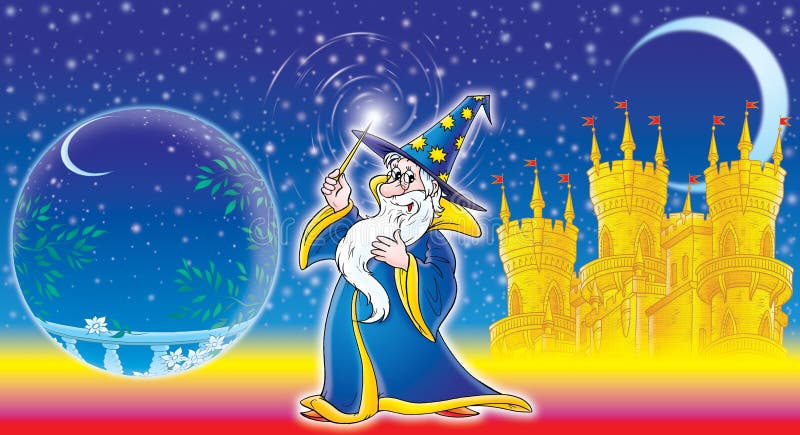 Magier stock abbildung. Illustration von abbildung, zeichen - 2997405