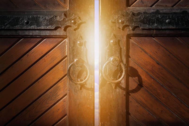 Rood Licht Op De Deur Concept - De Ingang is Gesloten, Gesloten Stock ...