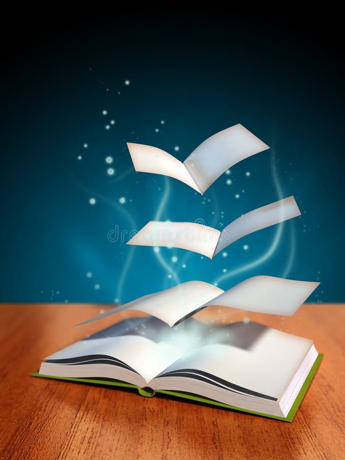 Magisches Buch stock abbildung. Illustration von magie - 14617176