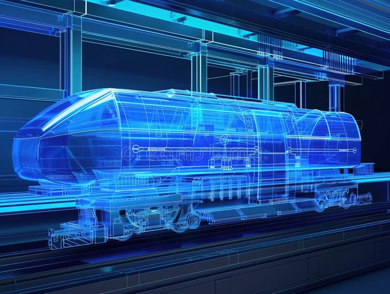 The Maglev Train Runs on the Track. Maglev Visualization with Augmented ...