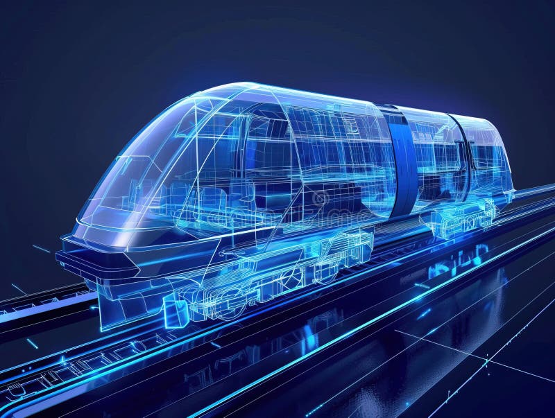 The Maglev Train Runs on the Track. Maglev Visualization with Augmented ...