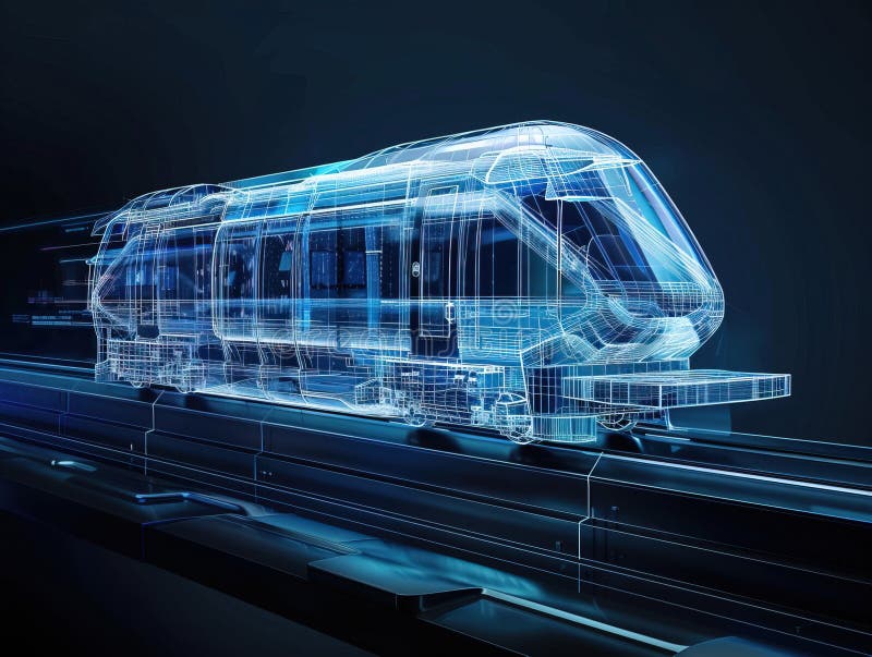 The Maglev Train Runs on the Track. Maglev Visualization with Augmented ...