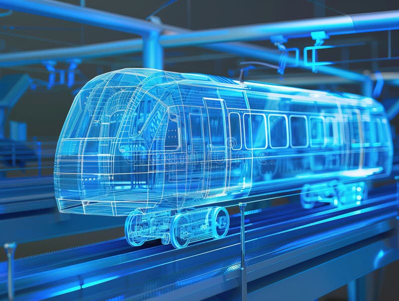 The Maglev Train Runs on the Track. Maglev Visualization with Augmented ...